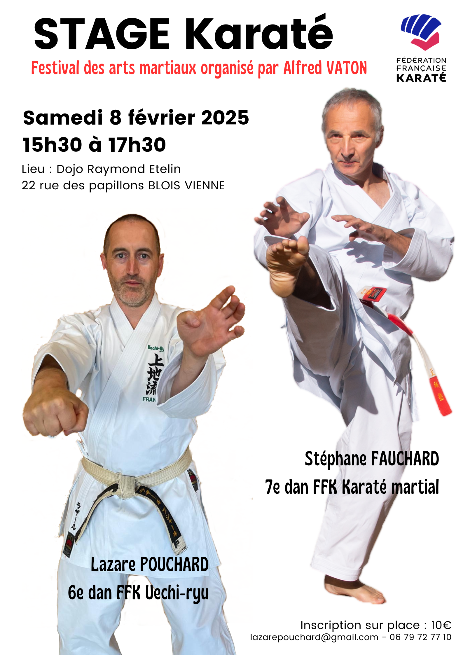 Stage karaté Uechi-ryu et karaté martial à Blois - Uechi-Ryu Karate Do ...